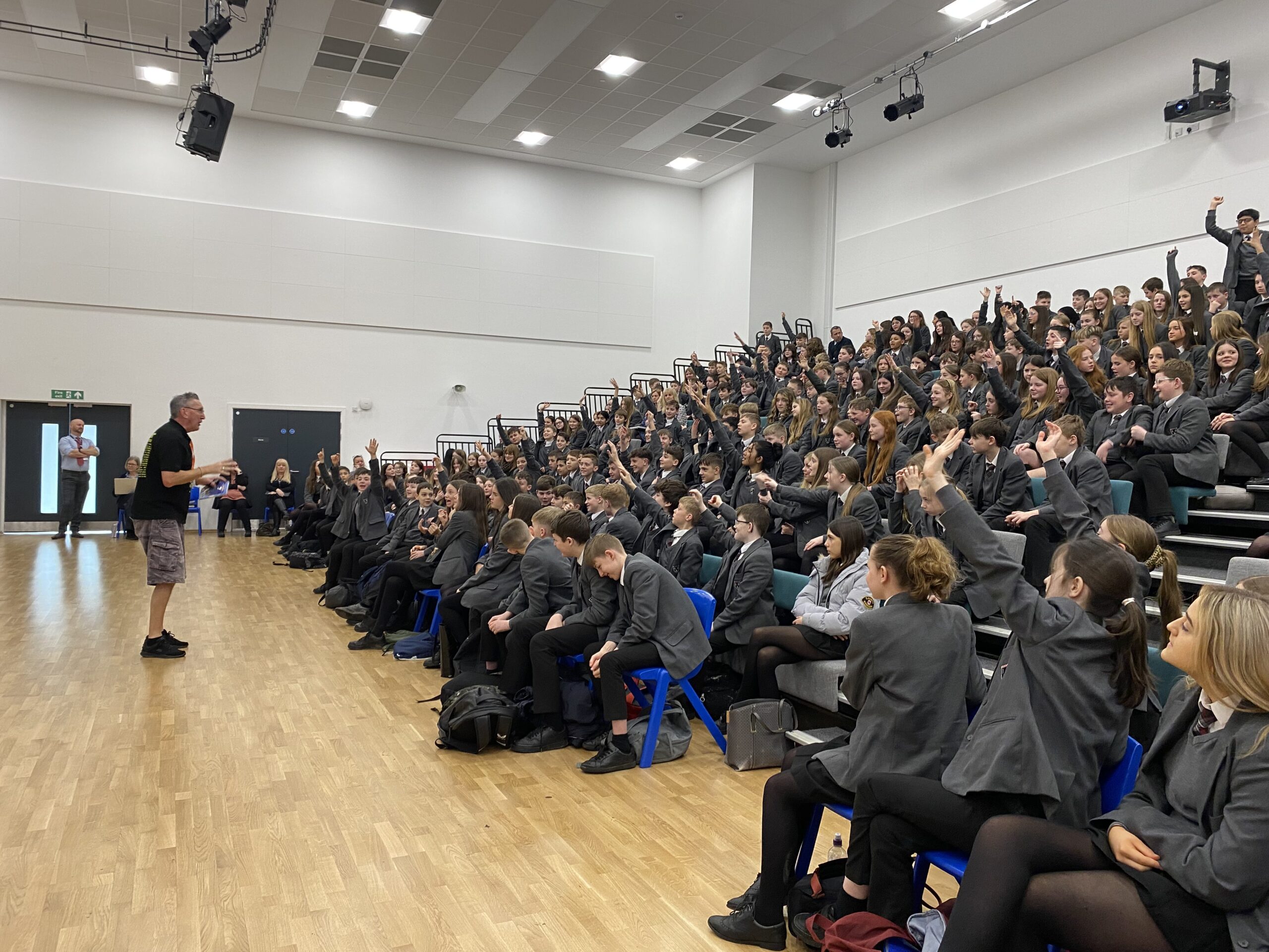 Author, Stuart Reid, visits years 7 and 8 on World Book Day - Ponteland ...