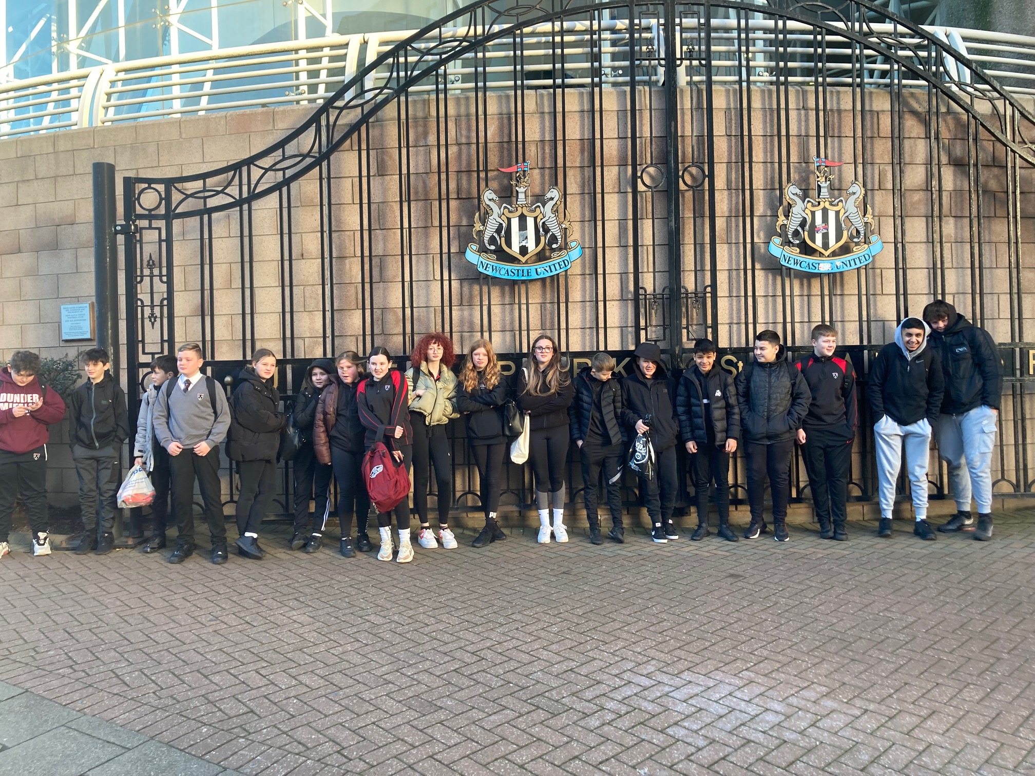 Students visit St James' Park and NUCASTLE Community Centre - Ponteland ...